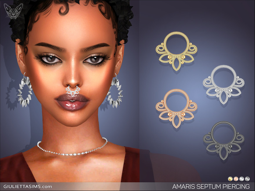 The Sims Resource - Amaris Septum Piercing