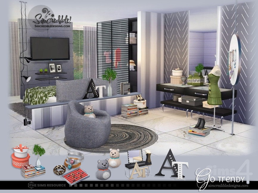 The Sims Resource - Go Trendy Office