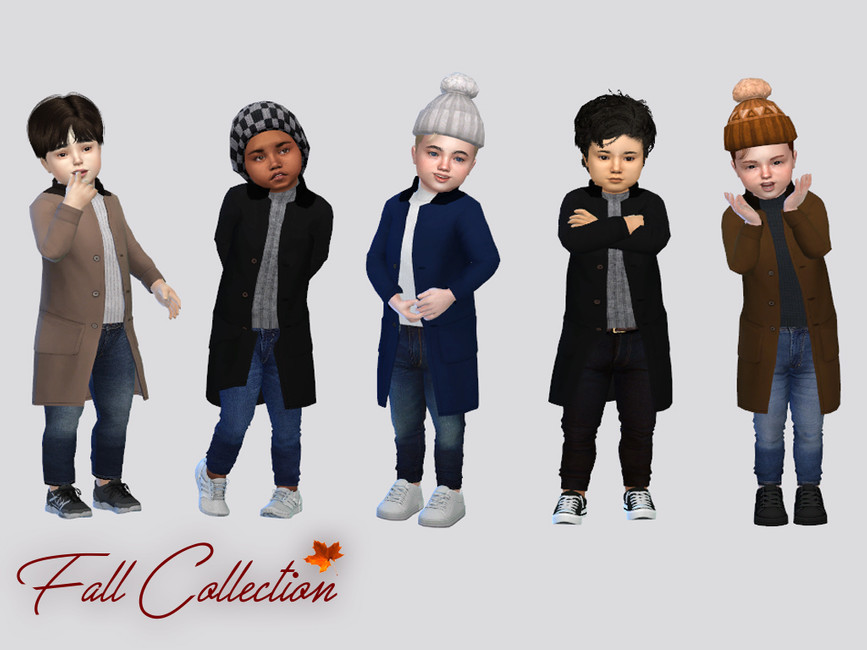 The Sims Resource - Briggs Fall Coat Toddler