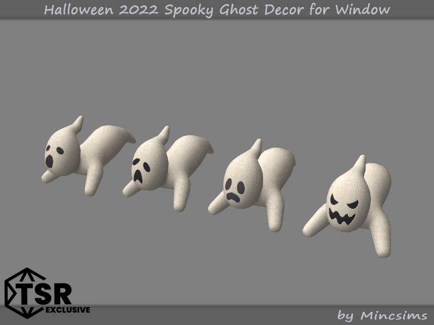The Sims Resource - Halloween 2022 Spooky Ghost Decor for Window
