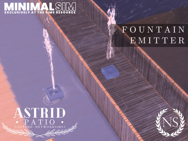 The Sims Resource | MinimalSim Astrid Patio - Fountain Emitter