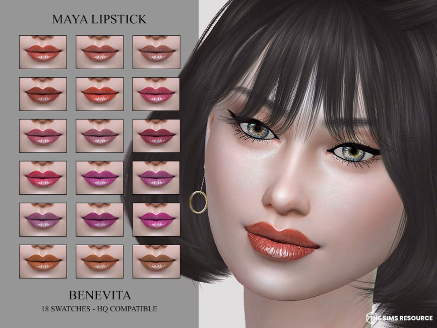 The Sims Resource - Maya Lipstick [HQ]