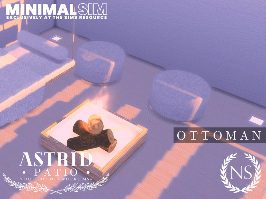 The Sims Resource - MinimalSim Astrid Patio - Ottoman