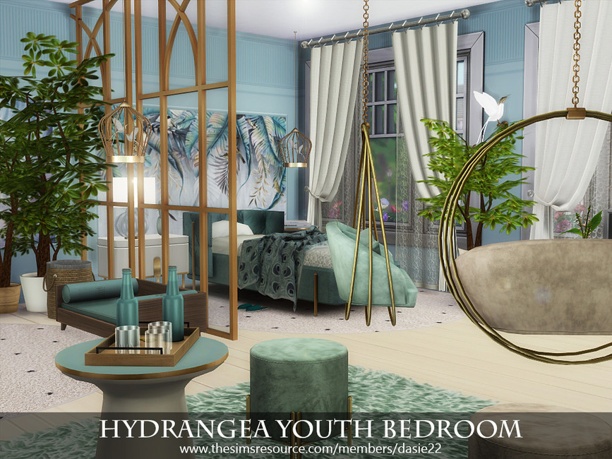 The Sims Resource - Hydrangea Youth Bedroom