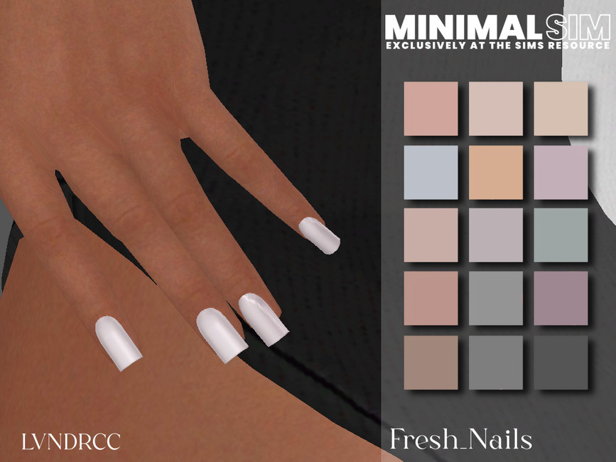The Sims Resource - MinimalSim_Fresh_Nails