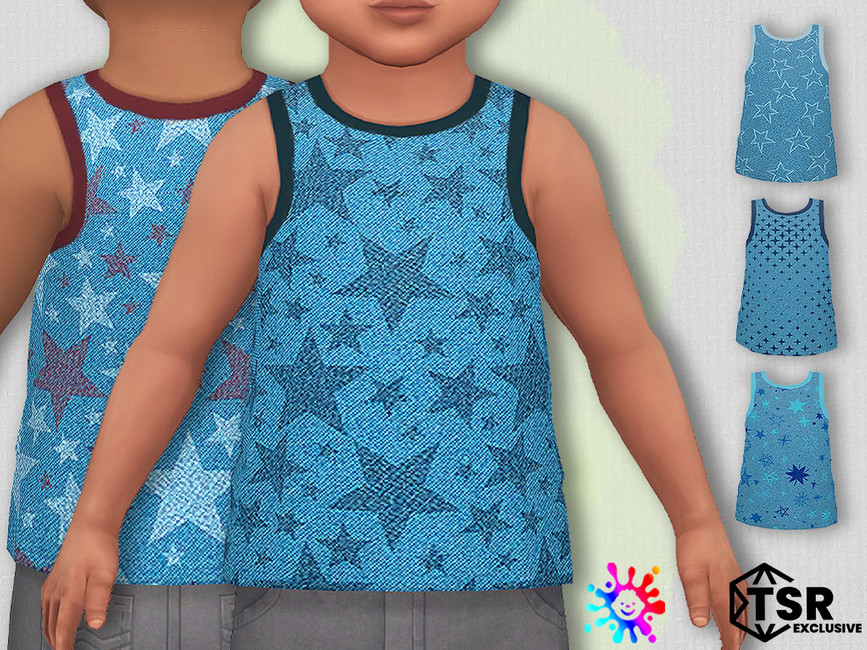The Sims Resource - Toddler Denim Tank - Needs SP Toddler