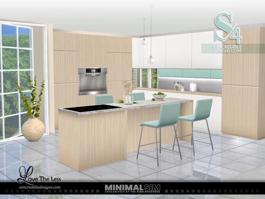 The Sims Resource - MinimalSIM Love the Less Kitchen