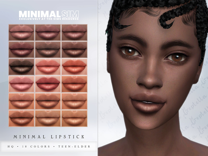 The Sims Resource - MinimalSIM - Minimal Lipstick