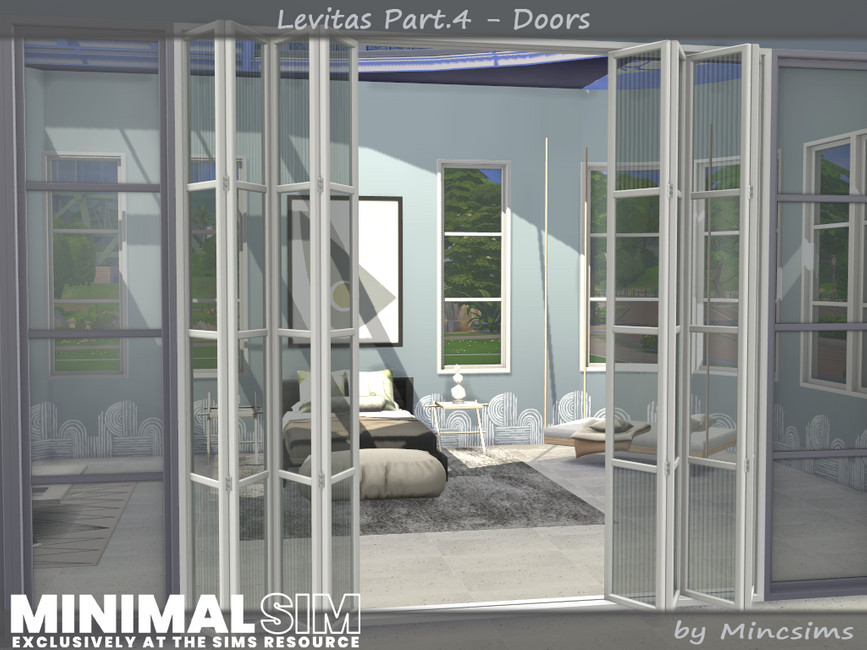 The Sims Resource - MINIMALSIM Levitas Part.4 - Levitas Doors