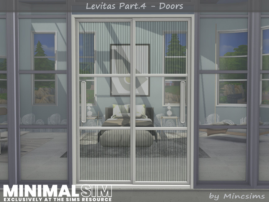 The Sims Resource - MINIMALSIM Levitas Part.4 - Levitas Doors