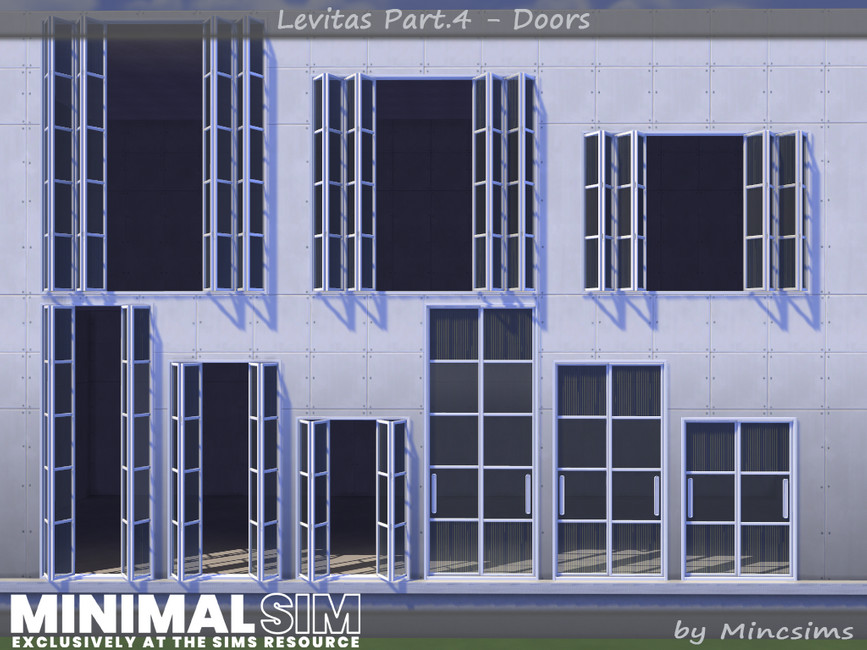 The Sims Resource - MINIMALSIM Levitas Part.4 - Levitas Doors