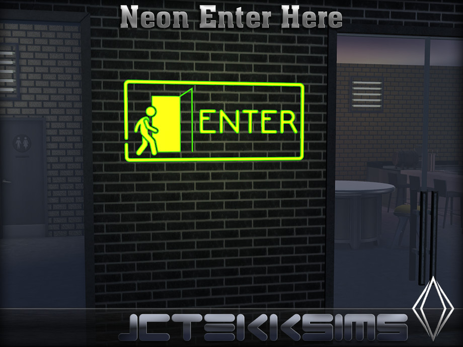 The Sims Resource | Neon Enter Here
