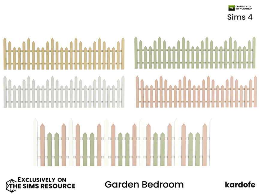 The Sims Resource - kardofe_Garden Bedroom_Garden fence