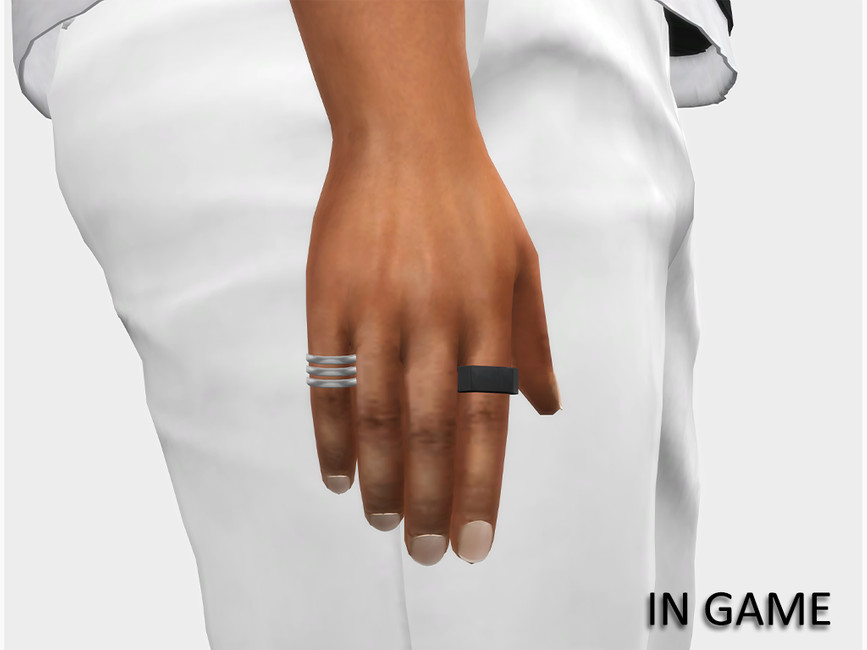 The Sims Resource - MinimalSim Stan Rings(right)