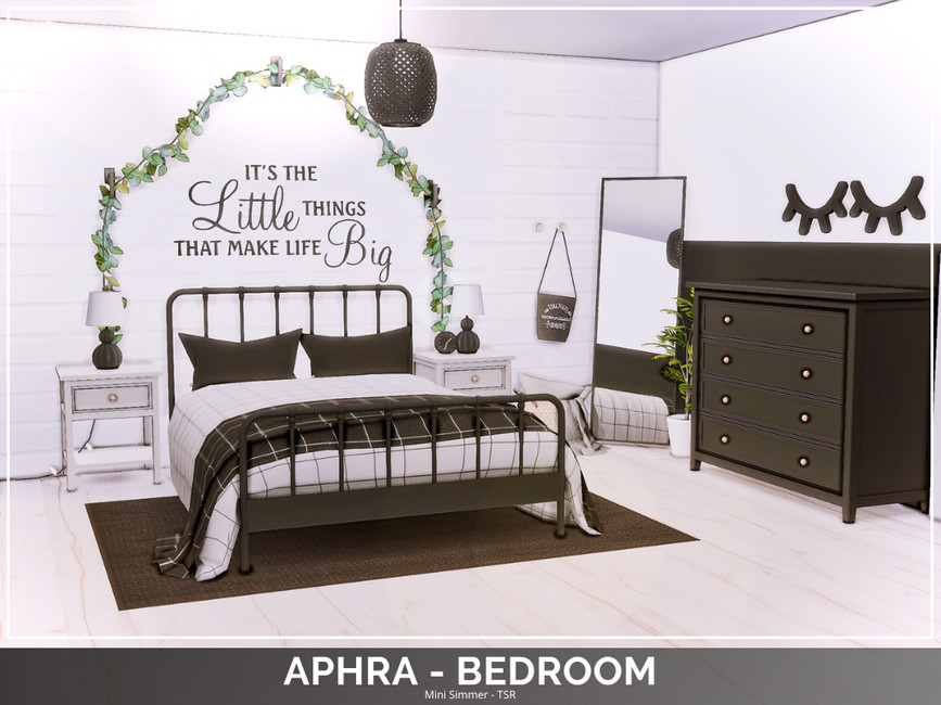 The Sims Resource - Aphra Bedroom - TSR only CC