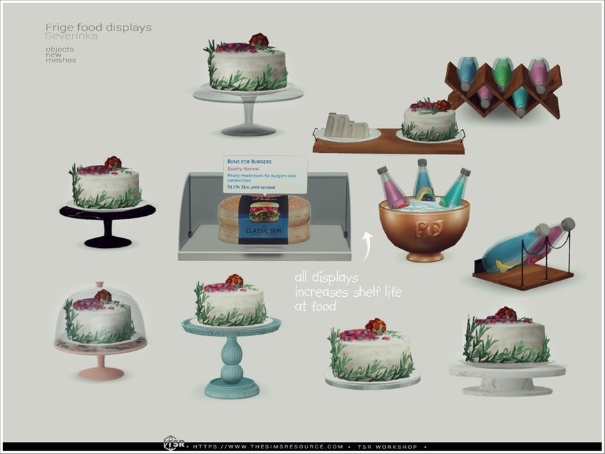 The Sims Resource - Food frige displays