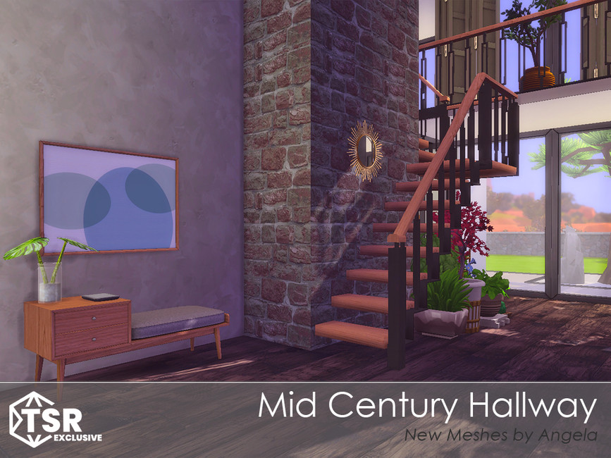 The Sims Resource - Mid Century Hallway