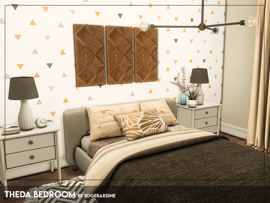 The Sims Resource - Theda Bedroom (TSR only CC)