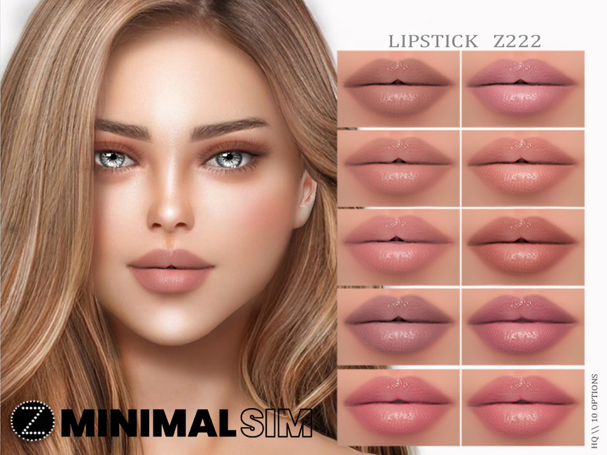 The Sims Resource - MINIMALSIM-LIPSTICK Z222