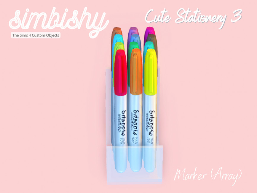 The Sims Resource - Cute Stationery 3 - Marker (Array)