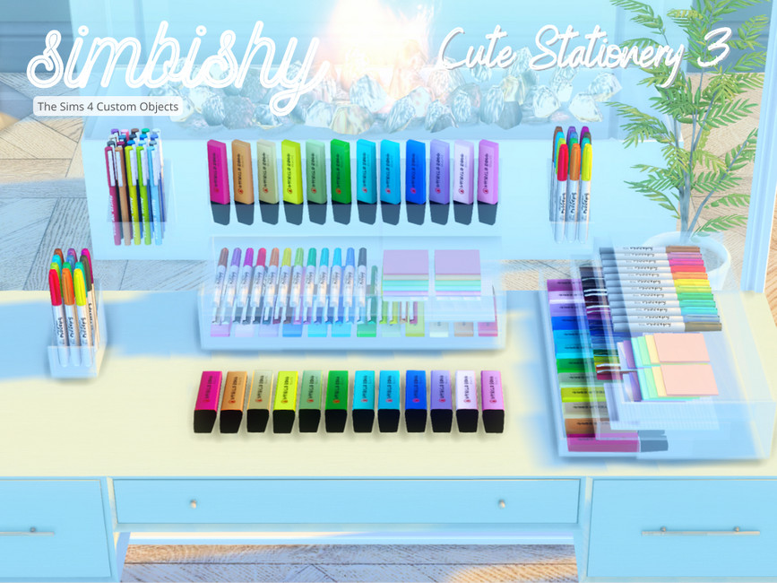 The Sims Resource - Cute Stationery Set 3