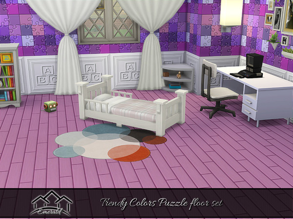 The Sims Resource | TrendyColorsPuzzleFloors_2