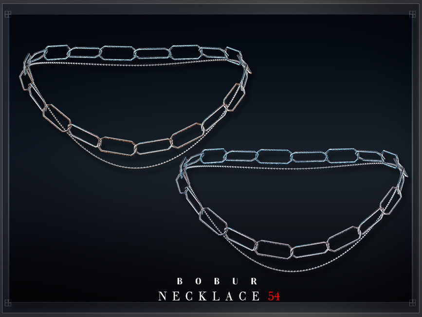 The Sims Resource - Double necklace with chain