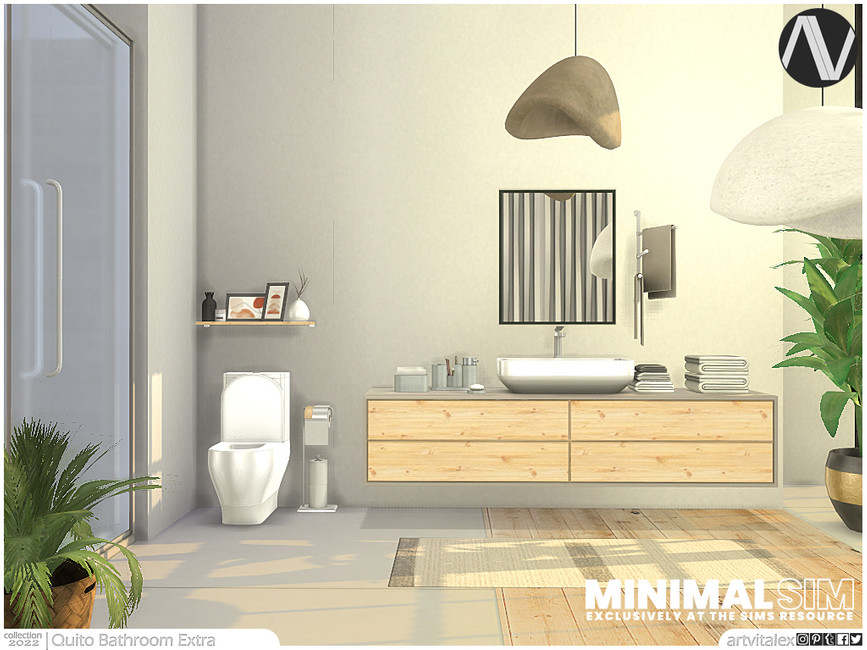The Sims Resource - MinimalSIM | Quito Bathroom