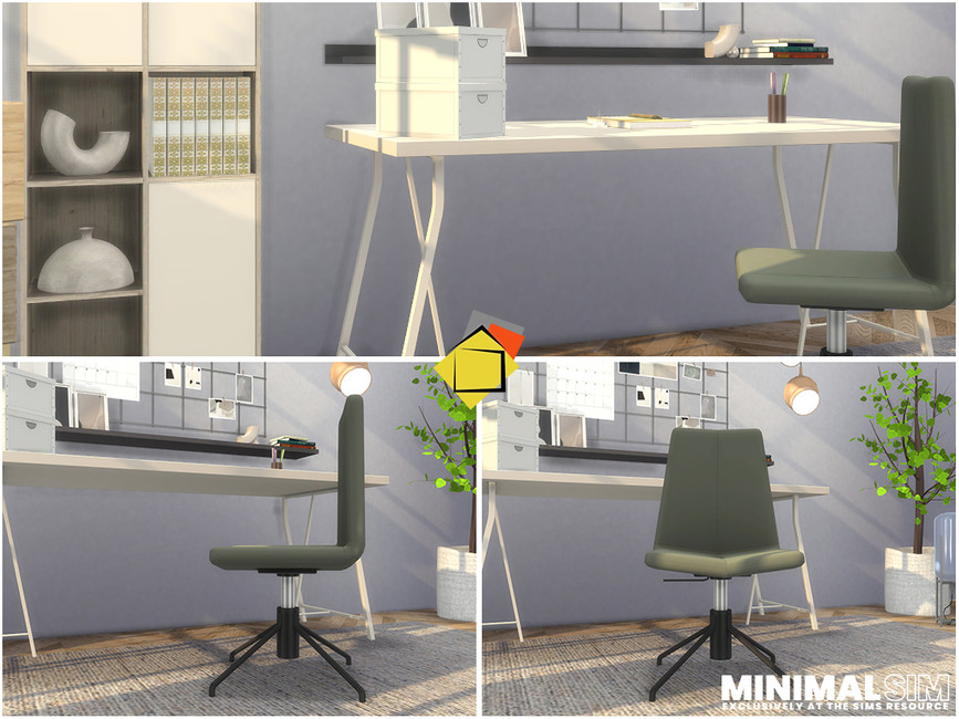 The Sims Resource - MinimalSIM - Sapporo Study Room