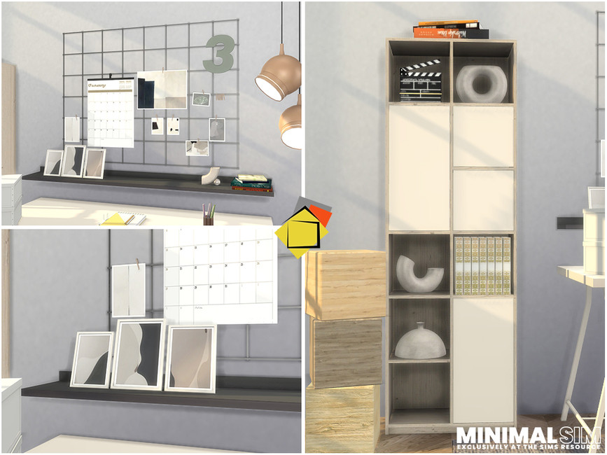 The Sims Resource - MinimalSIM - Sapporo Study Room