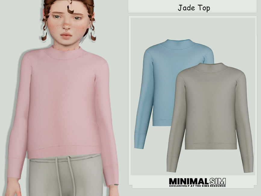 The Sims Resource - MinimalSim Jade Top