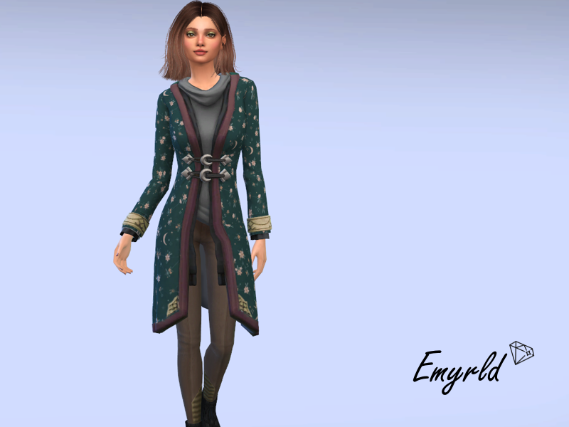 The Sims Resource | Warm Floral Moons Outfit (requires Realms of Magic)