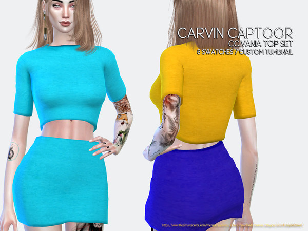 The Sims Resource - Nia Mini Skirt L Set