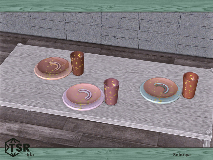 The Sims Resource - Ida. Plate and Cup