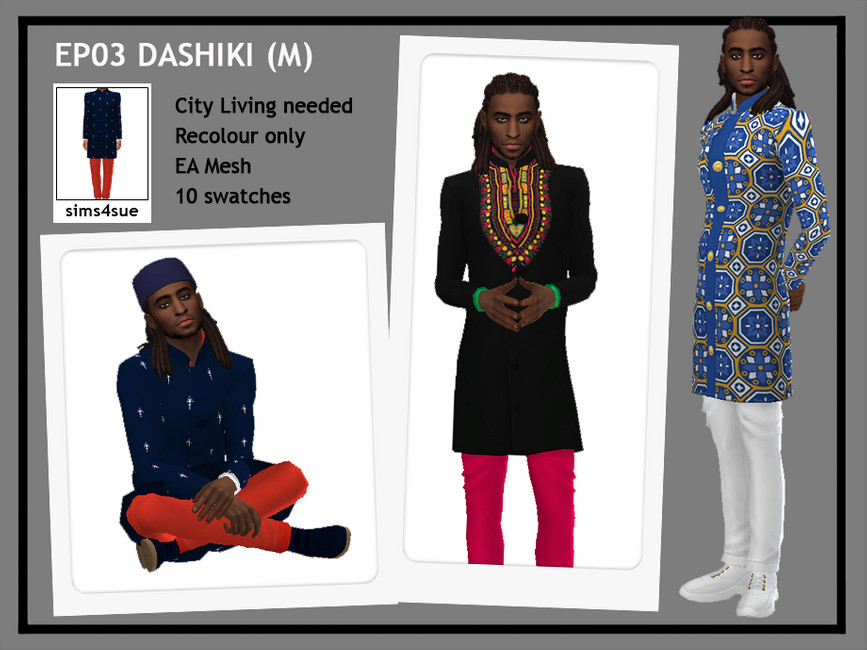 The Sims Resource - EP03 Dashiki (M)