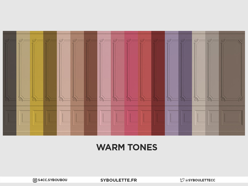 The Sims Resource - Julie - Wallpaper warm tones