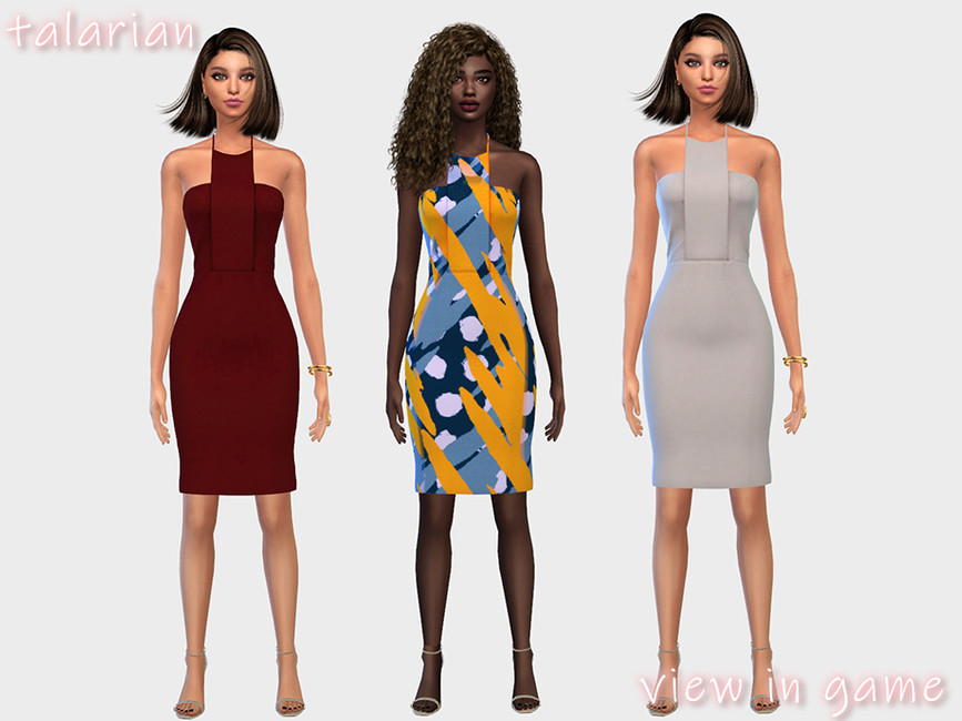 The Sims Resource - Serenity Pencil Dress