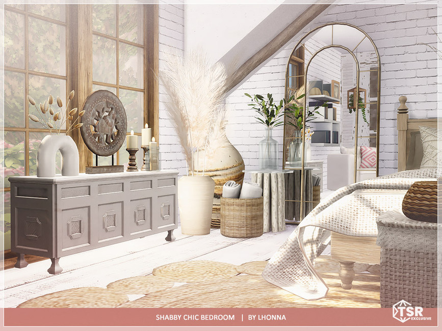 The Sims Resource - Shabby Chic Bedroom /TSR CC only/