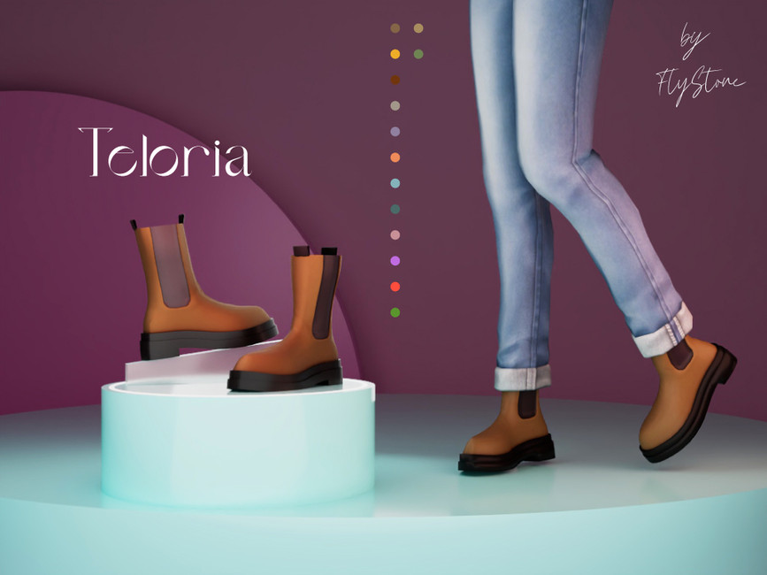 The Sims Resource - Telloria - chelsea classic boots