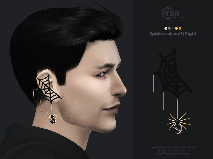 The Sims Resource - Spiderweb cuff right | Simblreen 2022