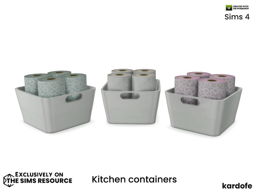 The Sims Resource - kardofe_Kitchen containers_Cooking paper
