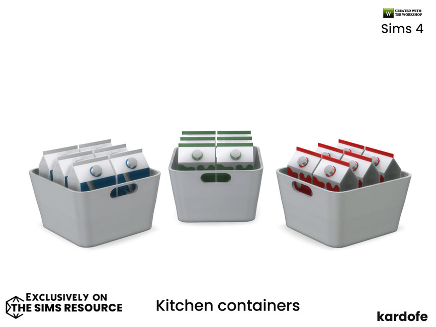 The Sims Resource - kardofe_Kitchen containers_Milk
