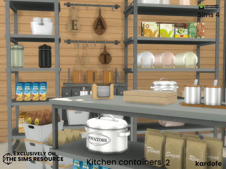 The Sims Resource - Kitchen containers 2