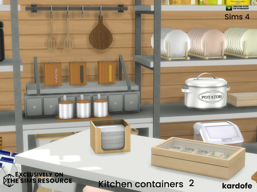 The Sims Resource - Kitchen containers 2