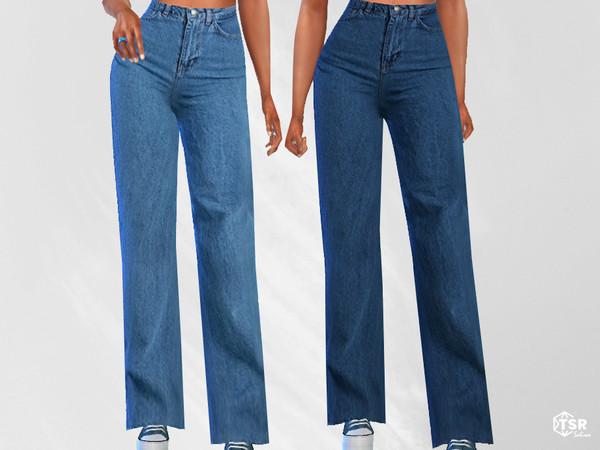 The Sims Resource | Full Wide Leg Jeans