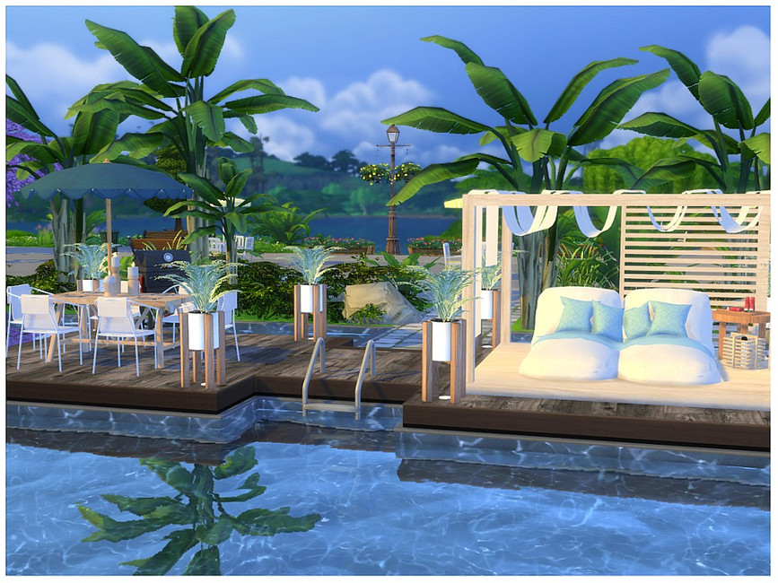 The Sims Resource - Blue Cabana