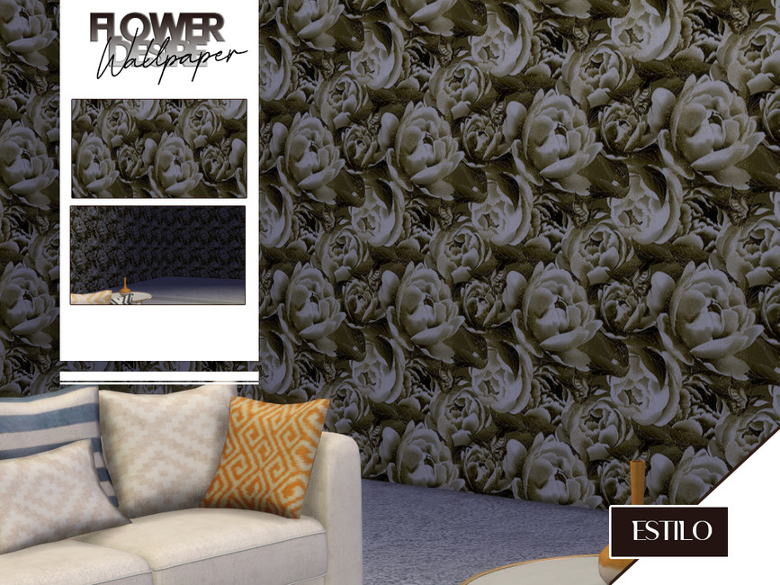 The Sims Resource - Flower Desire Wallpaper