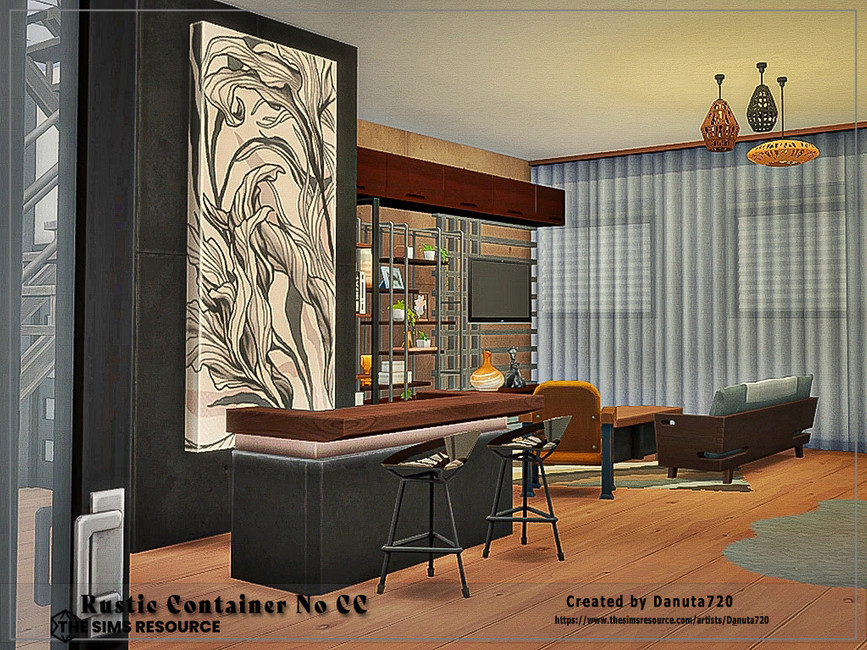 The Sims Resource - Rustic Container No CC