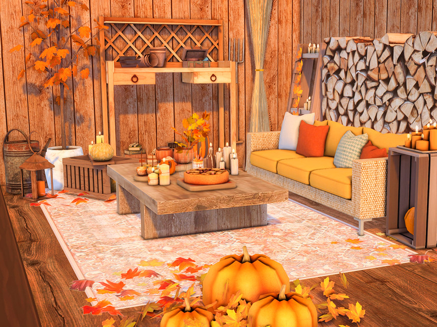 The Sims Resource - Autumn Patio (TSR only CC)