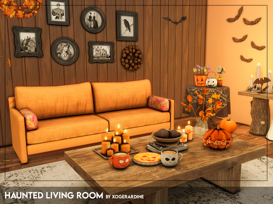 The Sims Resource - Haunted Living Room (TSR only CC)